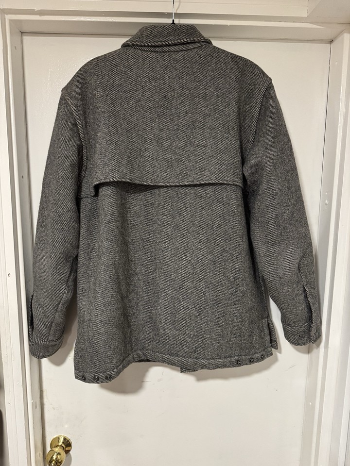 Filson Lined Mackinaw Wool Cape Coat - L - Made In USA | eBay