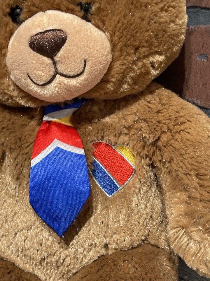Build A Bear Southwest SWA Airlines Captain Pilot Plush Teddy Bear ...