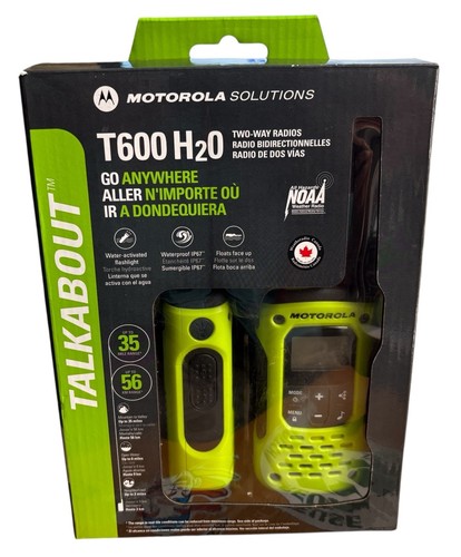 Motorola Talkabout T600 H2O Waterproof Two-Way Radios Set 35 Mile Range ...
