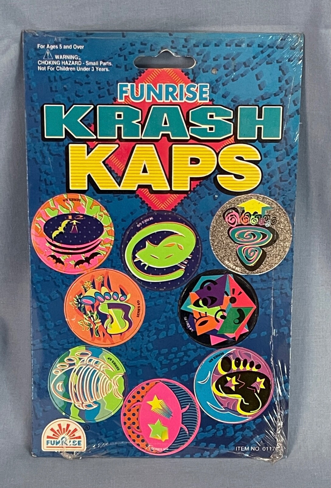 Vintage Funrise Krash Kaps Pogs Collect Trade Play Set of 8 Hang series ...