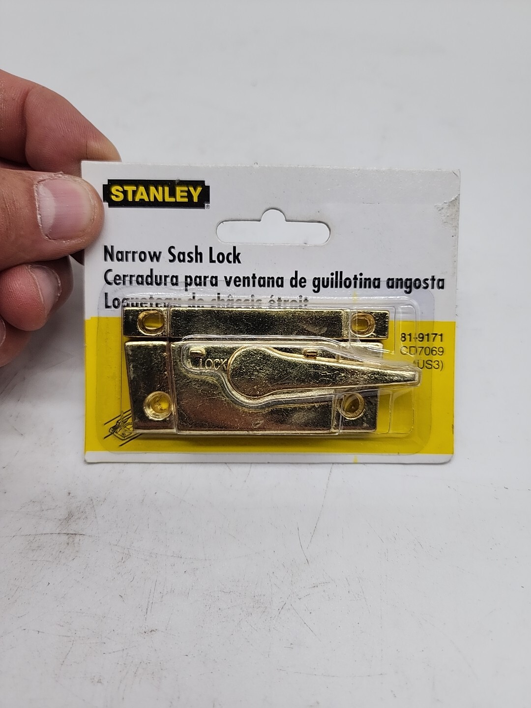 Stanley 81-9171, Narrow Sash Lock, Bright Brass Finish BRAND NEW. | eBay