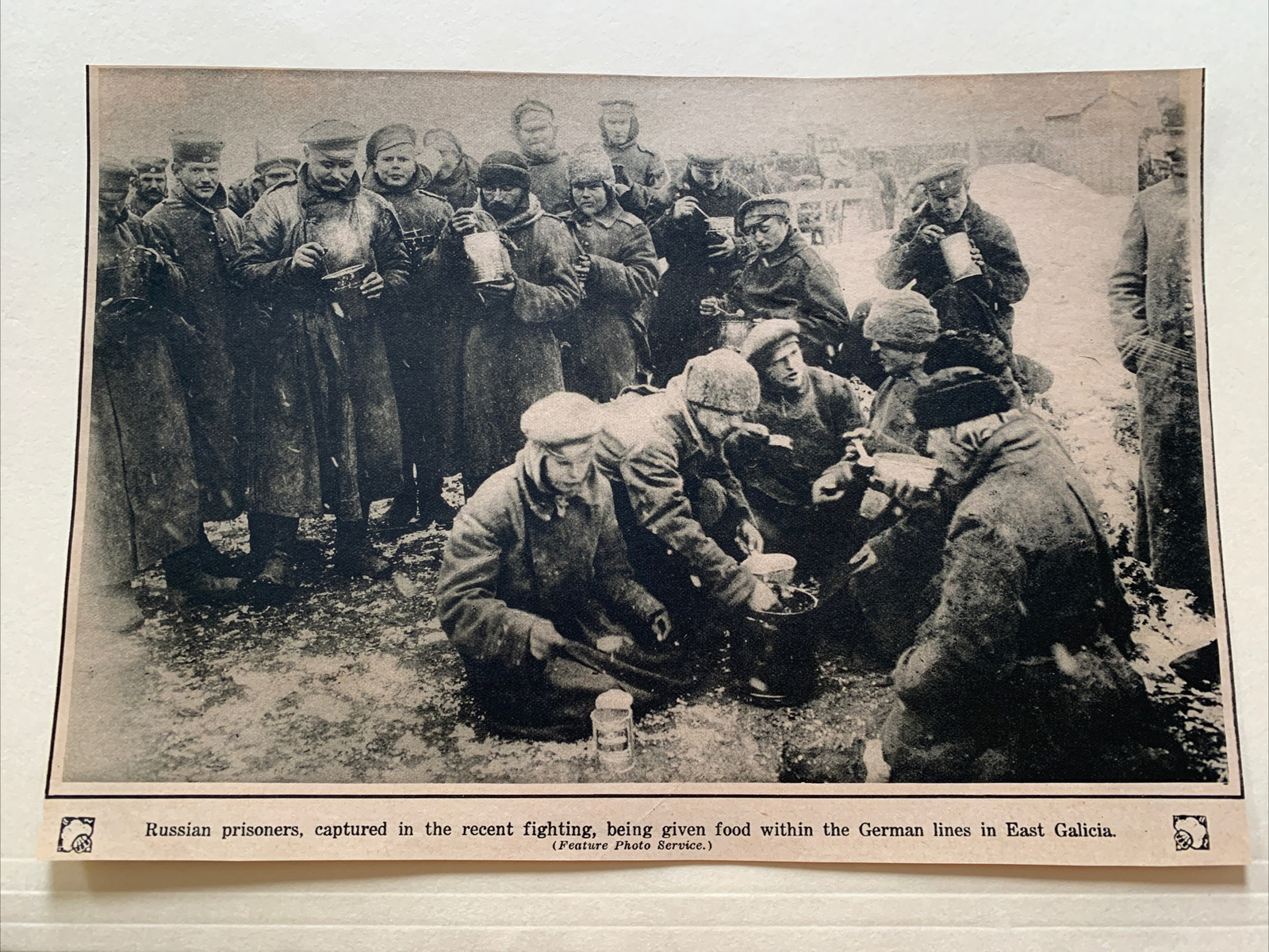 Russian Prisoners Given Food East Galicia 1916 World War 1 WW1 10X6 ...
