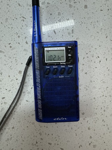 Eton/Grundig Mini 300 Handheld Compact Shortwave AM/FM Radio - Blue ...