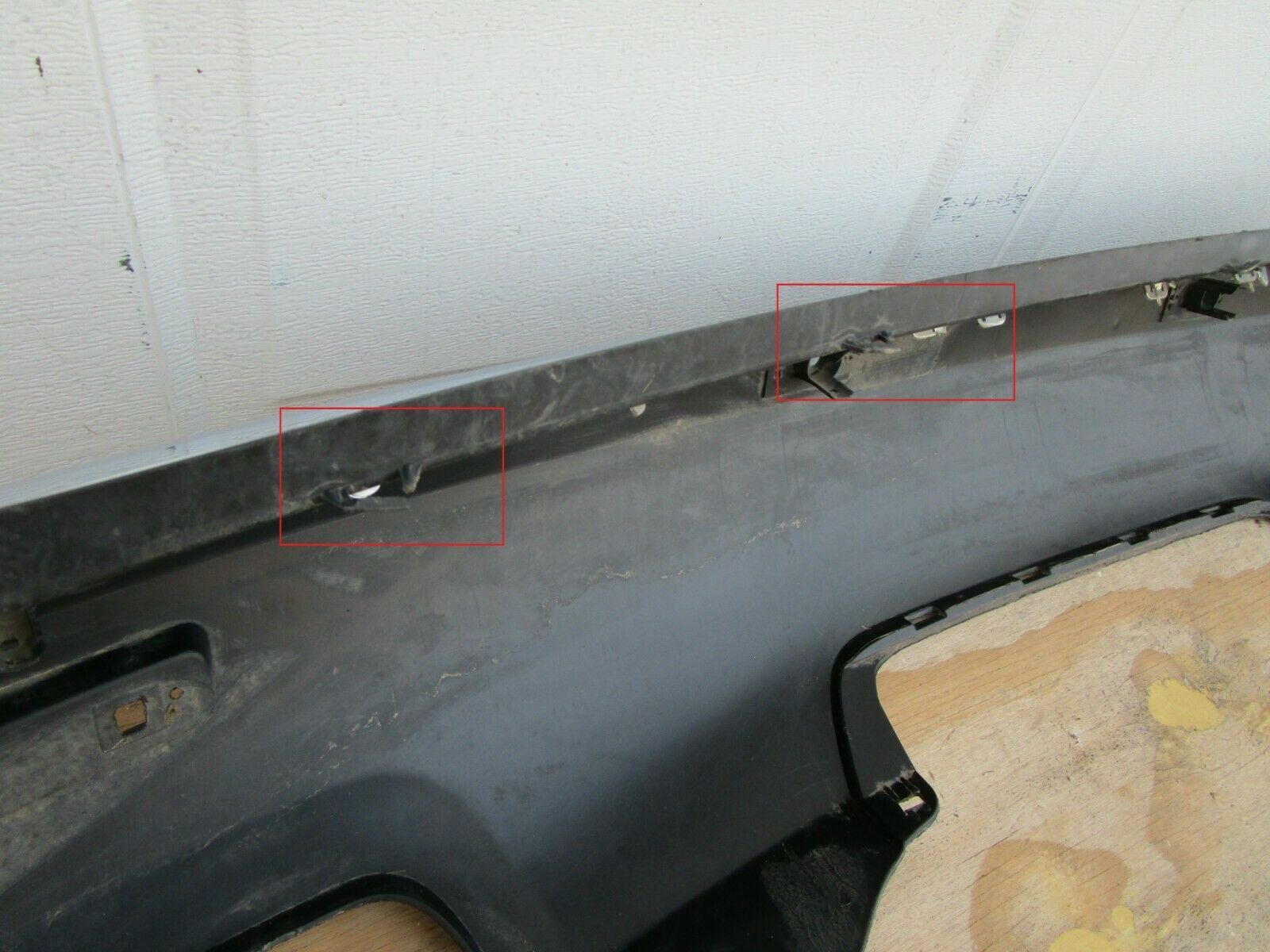 2007-2012 GMC ACADIA REAR BUMPER COVER PANEL PLASTIC W/ SENSOR HOLES ...