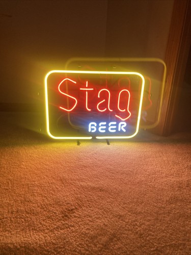 vintage Neon Stag Beer Sign made in USA | eBay