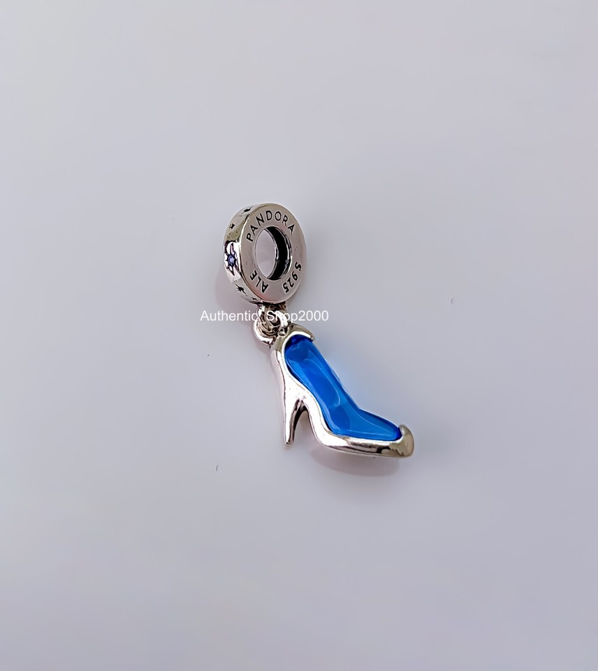 New 100% PANDORA 925 Disney Cinderella's Glass Slipper Shoe Charm ...