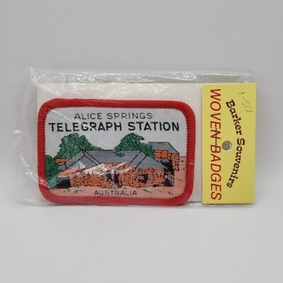 ALICE SPRINGS TELEGRAPH STATION AUSTRALIA Vintage Souvenir Sew On Patch ...