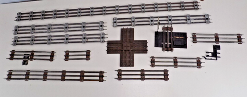 Lot of 12 Pieces Vintage Lionel Train Track O27 Gauge 3-Rail Straight ...