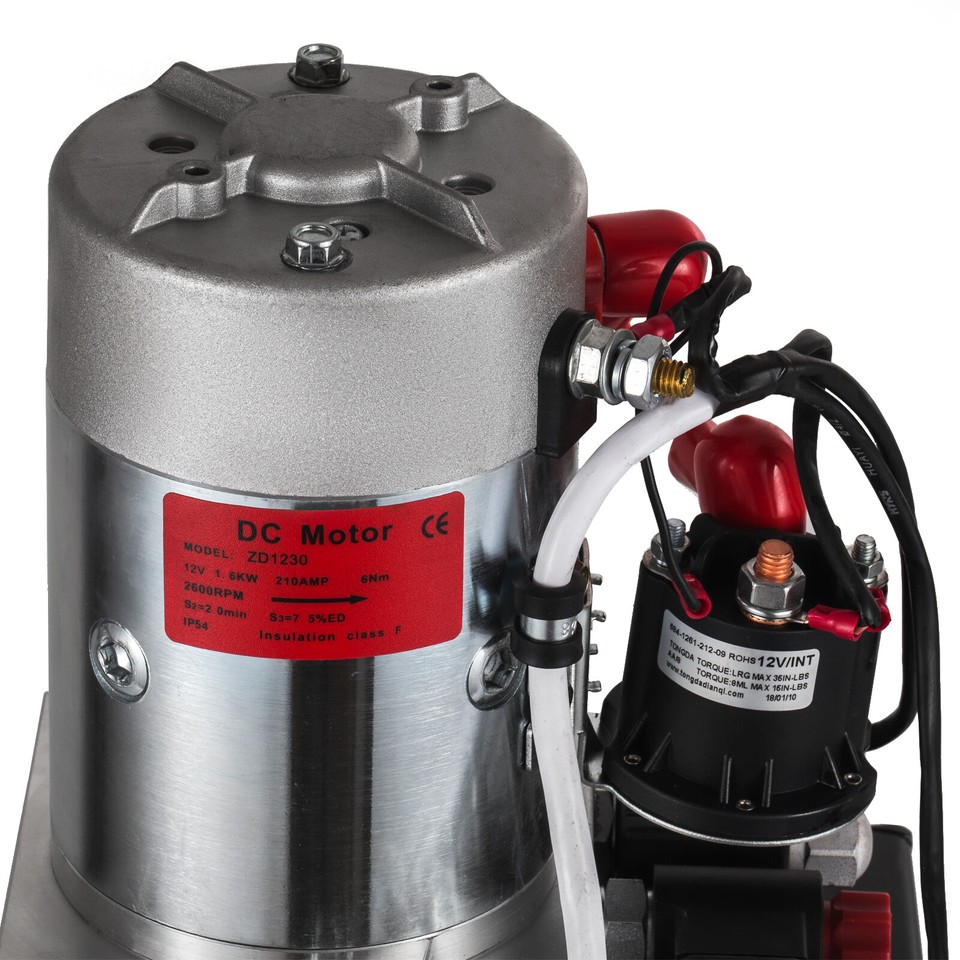 20 Quart Double Acting Hydraulic Pump Dump Trailer DC 12V Power Unit ...