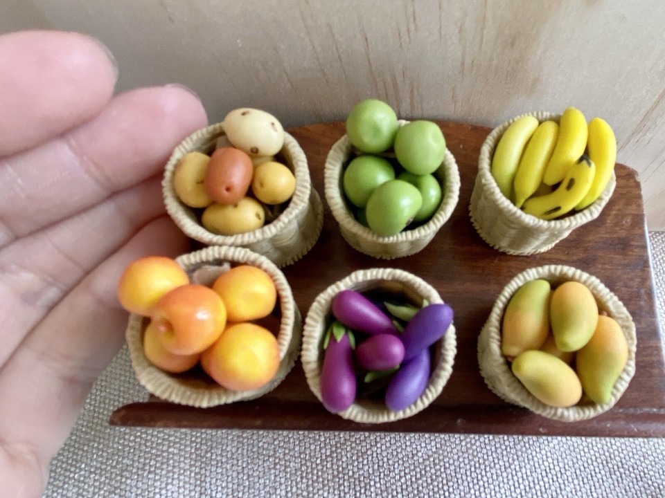 Wholesale 42 Pcs Lot Set Market Miniature Fruit Wholesale Mango Apple ...