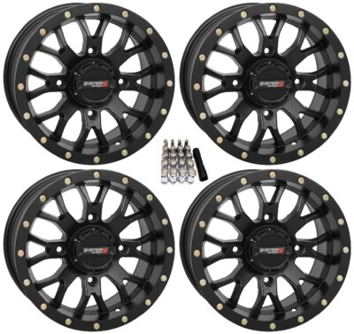System 3 ST-3 Black UTV Wheels 14" Polaris RZR 1000 XP (4) | eBay