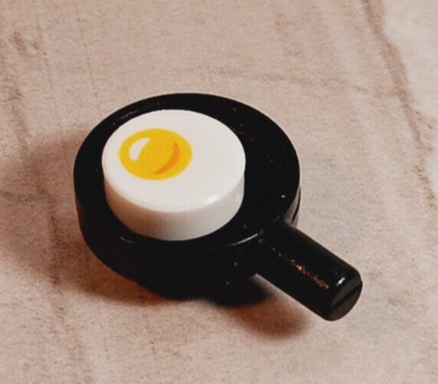 New LEGO Skillet Egg Pan FRY Round Over easy Printed Food YOLK Camping ...