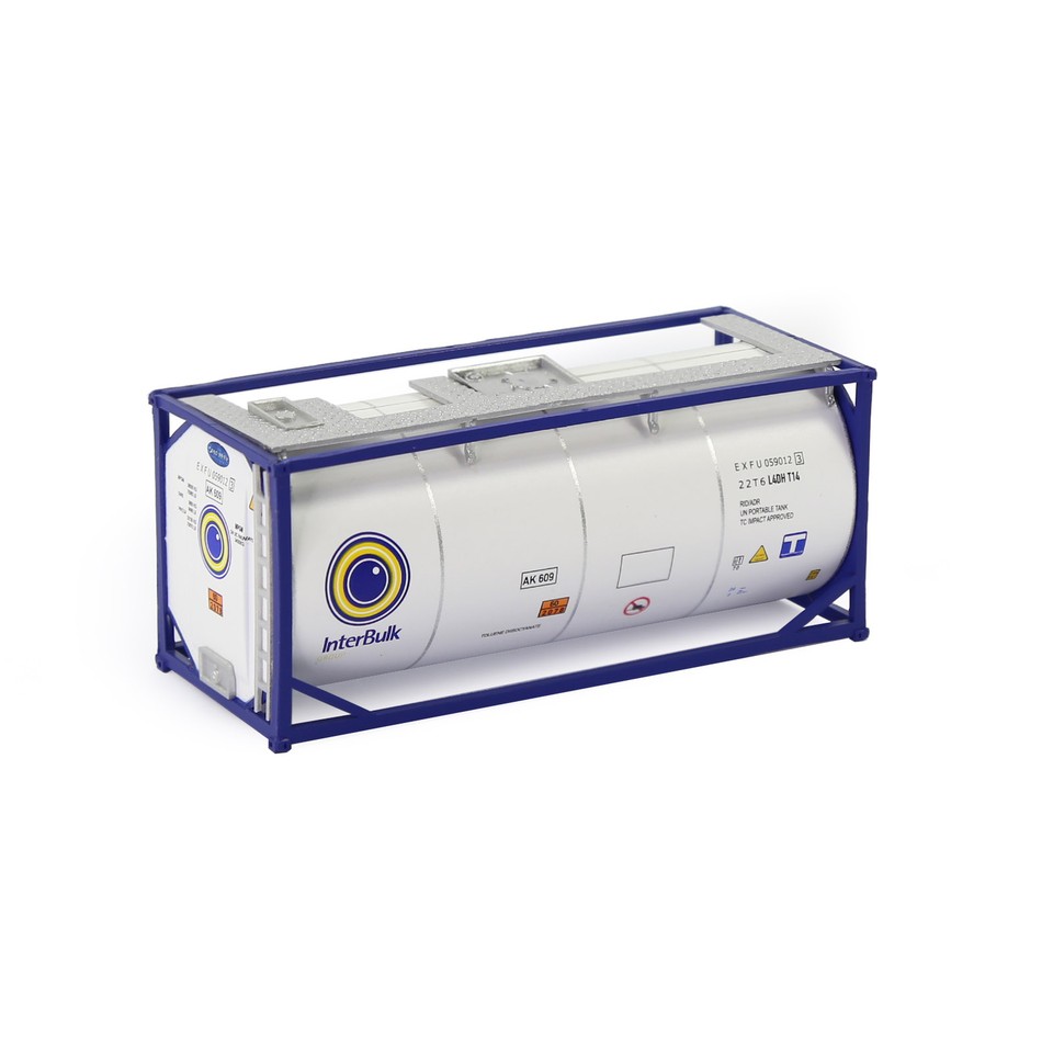 HO Scale 20ft Oil Tank Container 1:87 20' Shipping Tanktainer Model ...