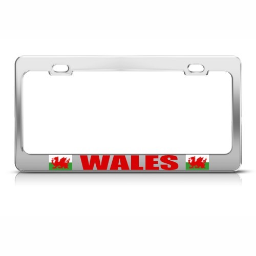 License Plate Frame Wales Flag Red Dragon Welsh Country Car Accessories ...