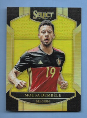 MOUSA DEMBELE 2016-17 PANINI SELECT YELLOW SP INSERT CARD #/125 BELGIUM ...