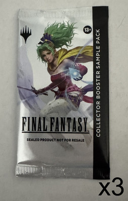 MtG Final Fantasy Collector Booster SAMPLE PACK x3 Magic the Gathering ...