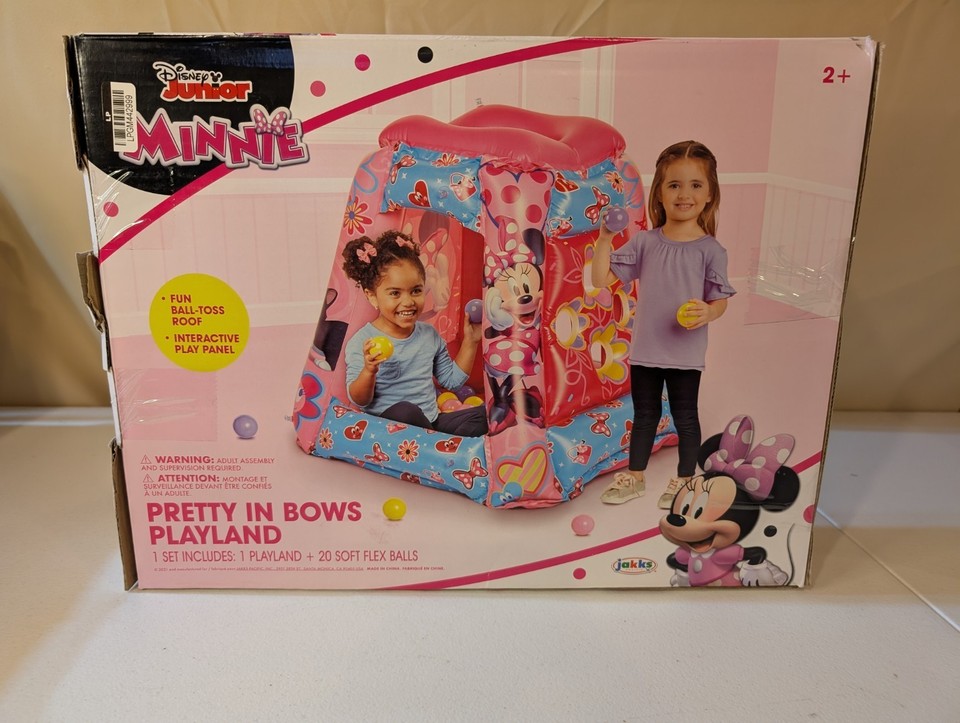 Disney Junior Minnie Pretty in Bows Playland – Inflatable, No Balls ...