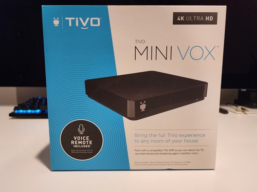 TiVo Mini Vox 4K Ultra HD Streaming Media Player + Remote + Cables ...