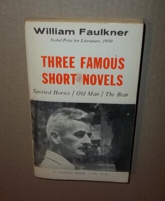 Three Famous Short Novels by william faulkner Vintage Books 1963 | eBay
