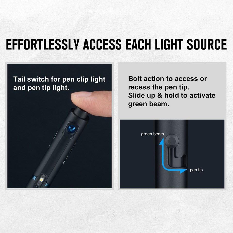 Olight O'Pen Glow Rechargeable Penlight for Writing,Professional ...