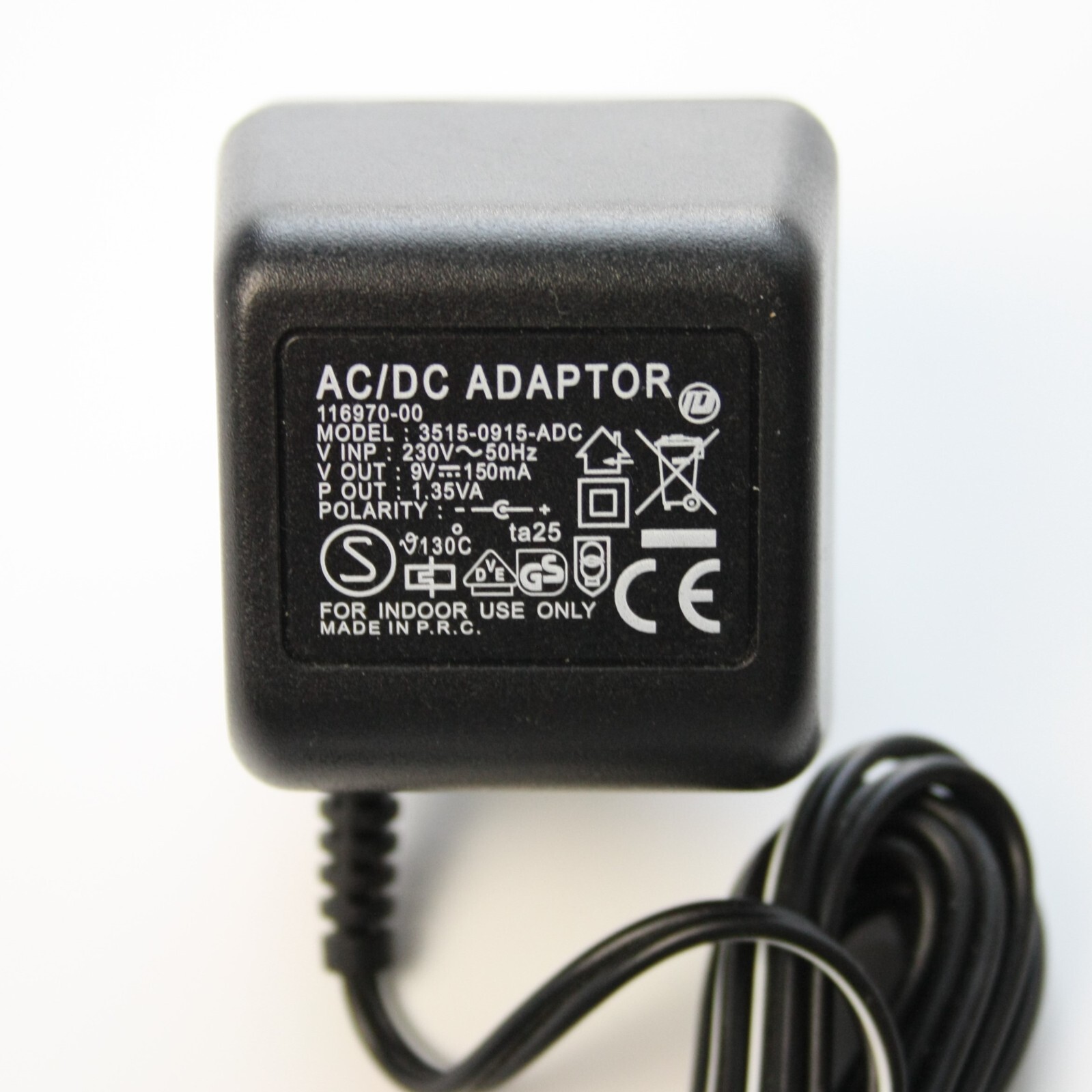 Original Netzteil AC-DC Adaptor 3515-0915-ADC Output 9V 150mA | eBay.de