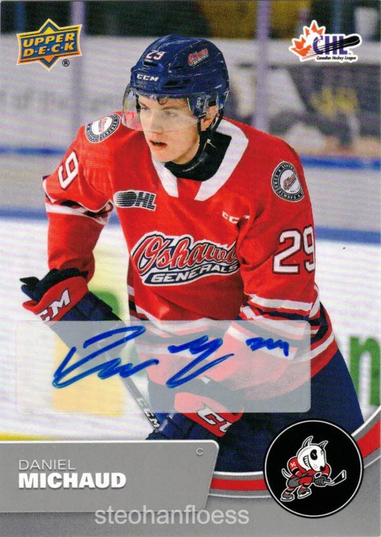2021-22 Upper Deck CHL Auto Autograph #23 Daniel Michaud | eBay