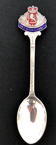 CUNARD LINE RMS QUEEN ELIZABETH SOLID SILVER SPOON 1965 | eBay Australia