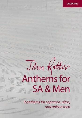 John Rutter John Rutter Anthems for SA and Men (Sheet Music) (UK IMPORT ...