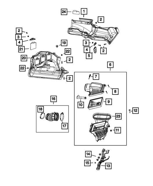 Genuine Mopar Air Filter 68501780AB for sale online | eBay