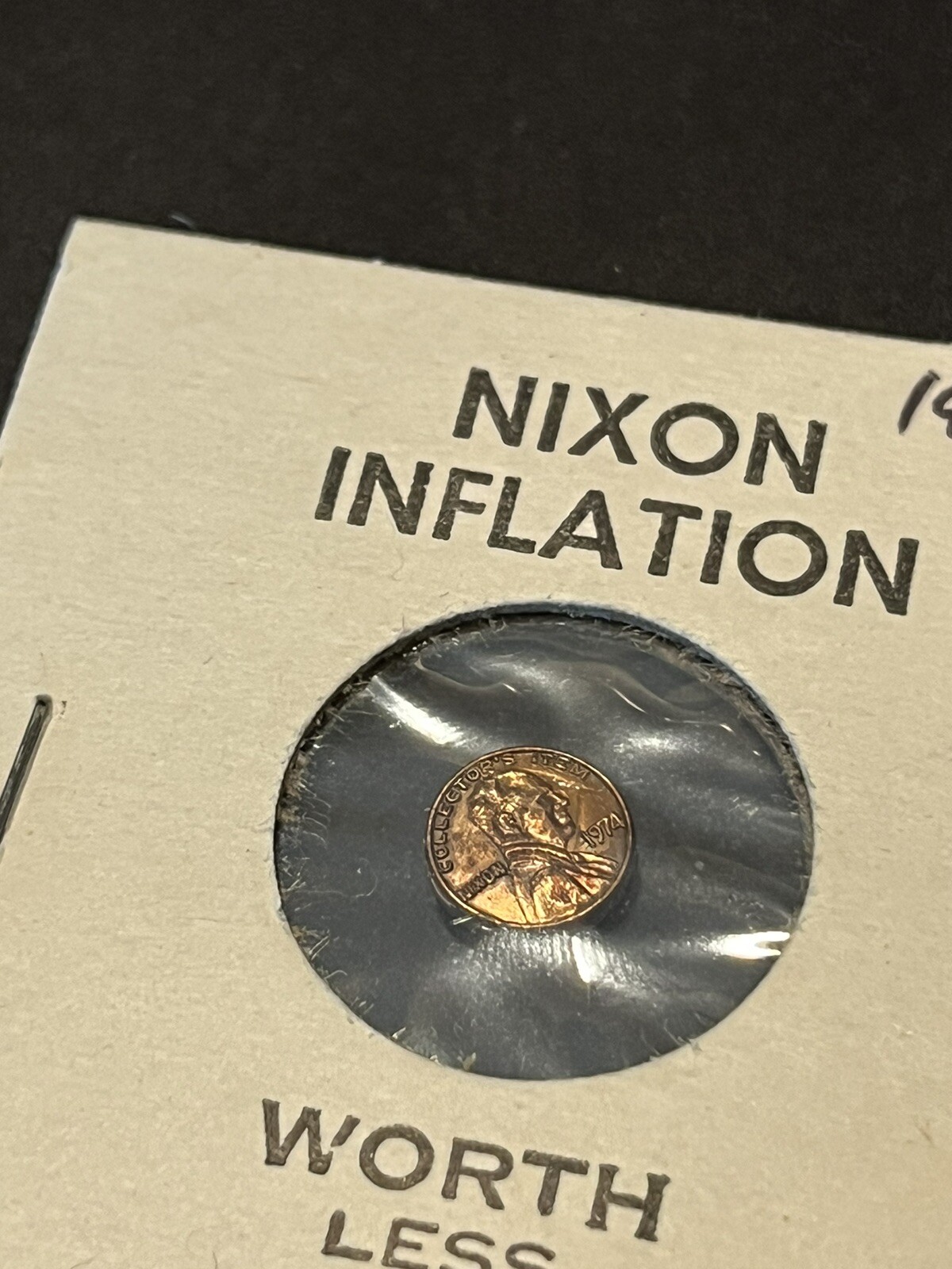 Nixon Inflation Worth Less and Lesser miniature penny 1974 | eBay