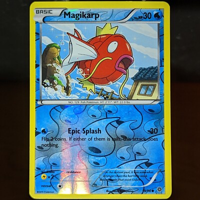 Magikarp 19/98 LP/NM Reverse Holo XY Ancient Origins Foil Pokemon TCG ...