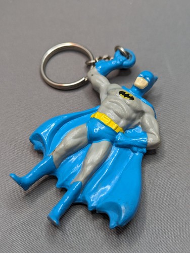 1989 - DC COMICS - APPLAUSE BATMAN Vintage 80s PVC Comic Book KEY CHAIN ...