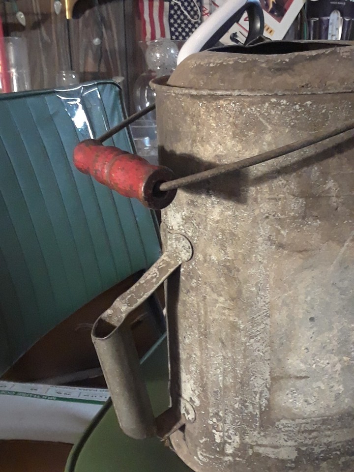 Vintage Galvanized Radiator Water Fill Can Goose Neck Service Station ...