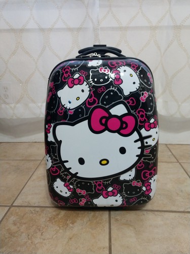 Hello Kitty 2012 Sanrio Hard Shell Carry On Rolling Suitcase Pre-owned ...
