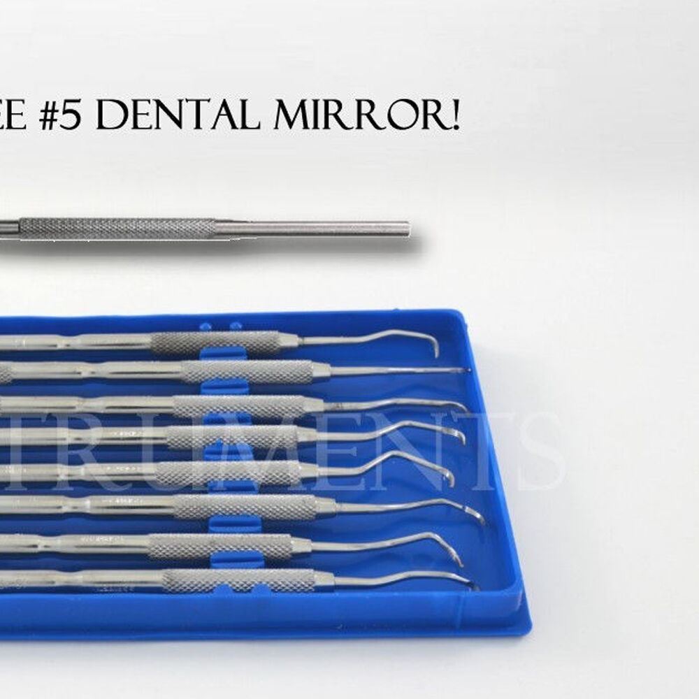 Prophy Kit of 8 Periodontal Scalers Dental Veterinary Instruments ...