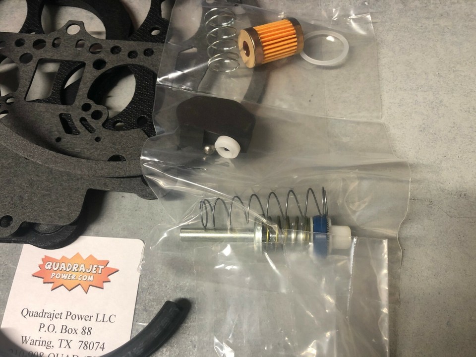 Quadrajet Complete Custom Premium Rebuild Kit With Float Filter For ...