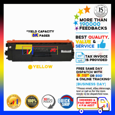 1x NoN-OEM TN348 TN 348 TN340 YELLOW Toner for Brother MFC9460CDN ...