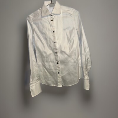 Creel Mack designer Italian white button-down shirt By Stephen Ferber ...