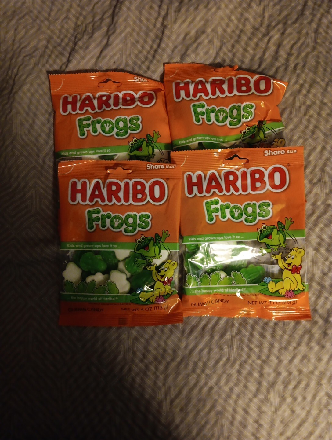 HARIBO Frogs Gummies Gummy Candy 4oz Bag Set of 4 bags | eBay