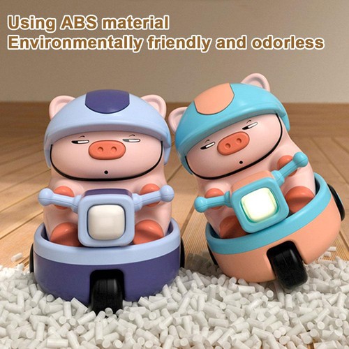 Plastic Pig Stunt Three-wheeled Car Toys Children Fun Motorcycle ...