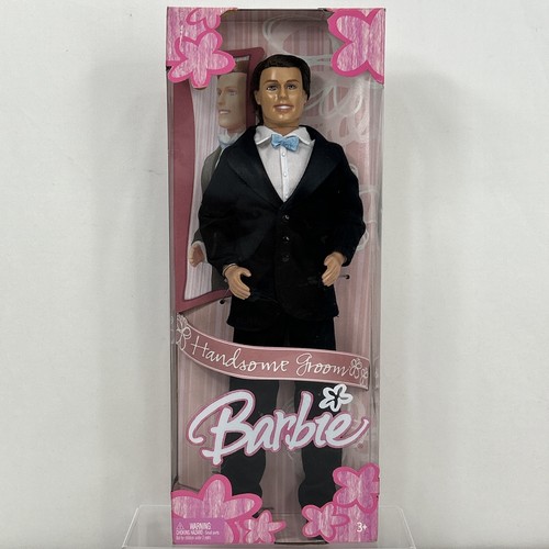 Barbie KEN Handsome Groom Mattel G9073 Rooted Hair Wedding 2004 Black ...