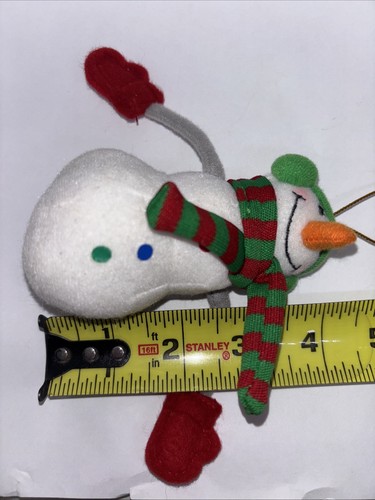 Hallmark Plush Snowman with Magnetic Nose & Moveable Wire Arms ~ 5 ...