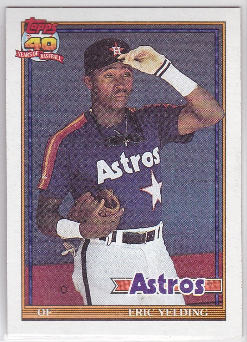 M) 1991 Topps Baseball Trading Card - Eric Yelding #59 | eBay