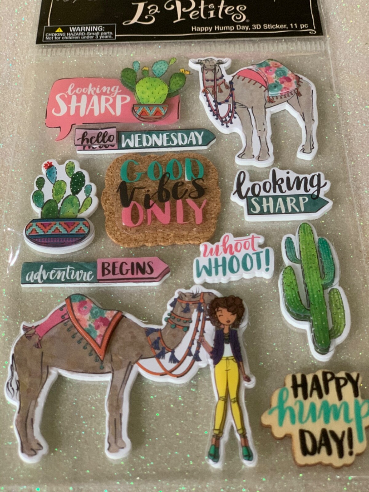 THE PAPER STUDIO LA PETITES STICKERS 3D HAPPY HUMP DAY 3D STICKER ...