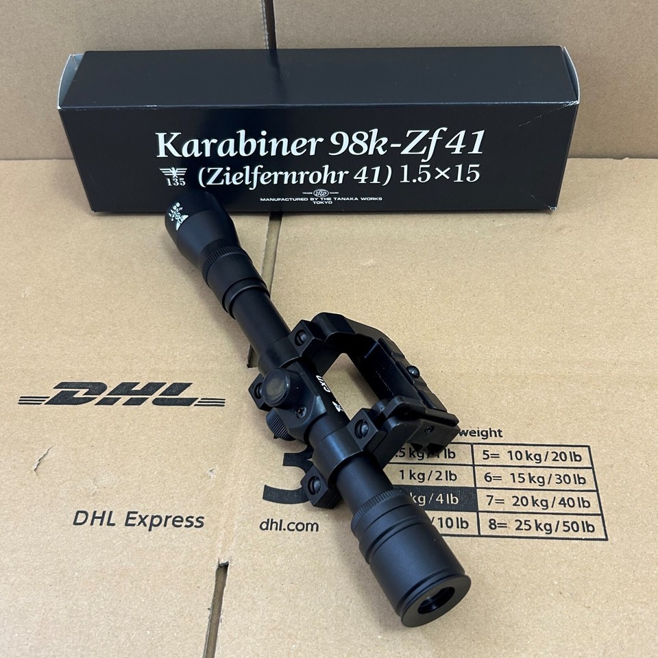 【NEW】Tanaka zf41 Scope & Mount Set Mauser Kar M43 German Army Direct ...