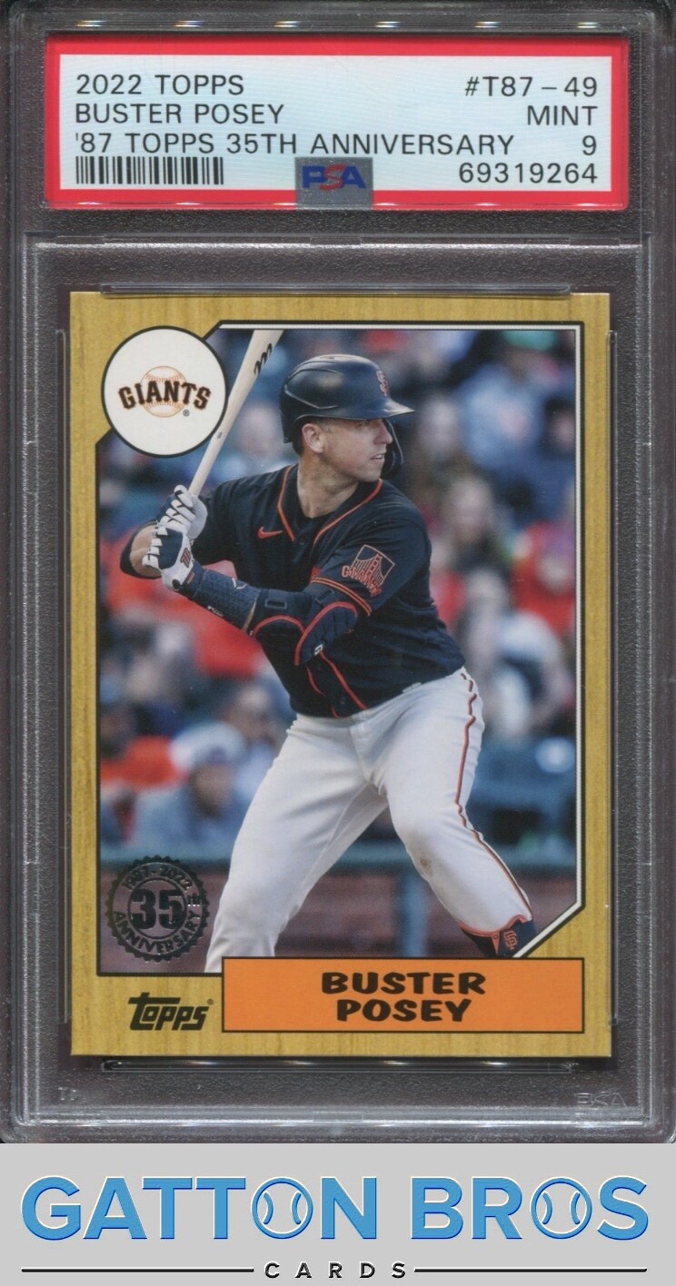 2022 Topps '87 Topps Baseball 35th Anniversary Buster Posey #T87-49 PSA ...