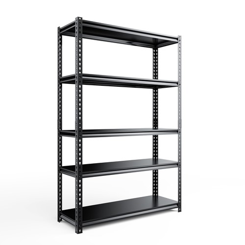 Heavy Duty Muscle Rack Garage Steel Storage 5 Shelf Adjustable Shelves ...