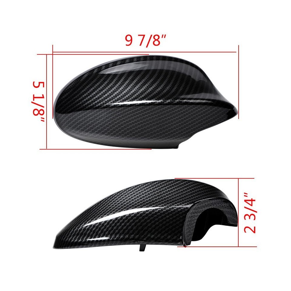 Carbon Fiber Side Mirror Cap Cover Replacement for BMW E90 E91 PRE-LCI ...