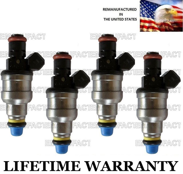 24lbs HP Upgrade OEM 4 Hole Bosch Fuel Injectors for Ford V8 Bronco 302 ...