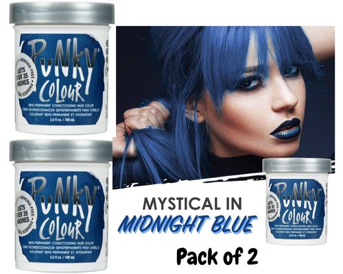Jerome Russell PUNKY COLOUR Semi Permanent Hair Color -Midnight Blue ...